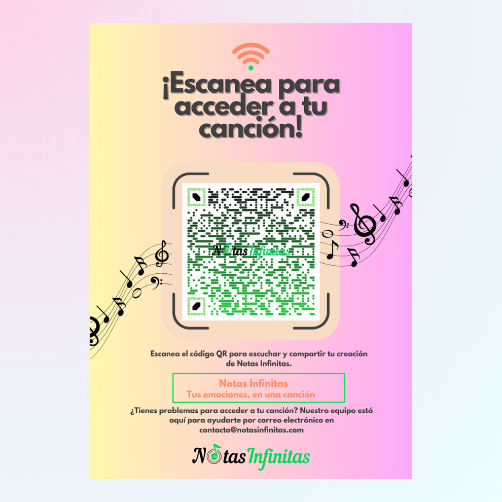 QR Code Imprimible Notas Infinitas